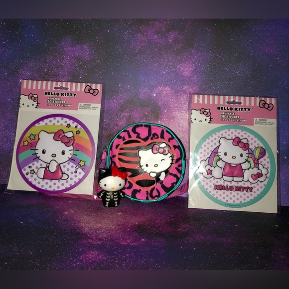 Hello Kitty | Toys | Hello Kitty Bundle Set With Purse 2 3d Stickers ...